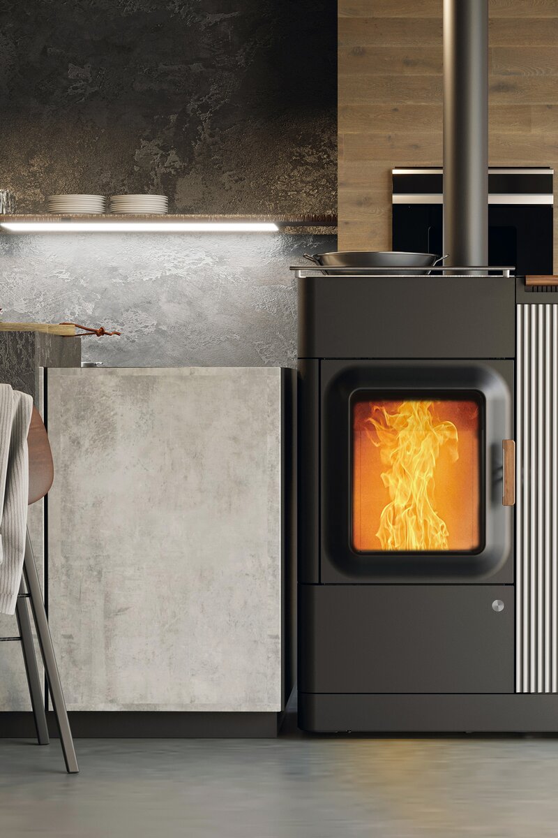 Kaminofen mit Backfach und Kochplatte | Austroflamm