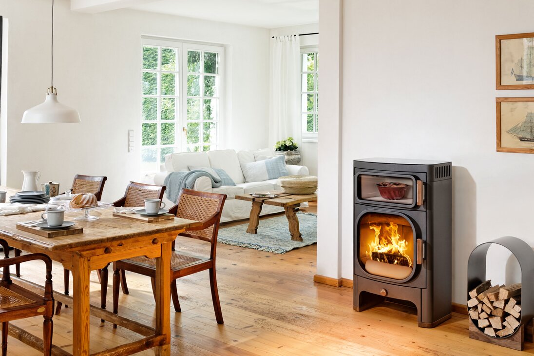 Kaminofen mit Backfach | Austroflamm Heidi Back 2.0